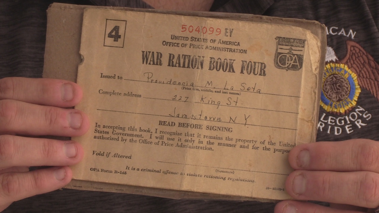 1940's Ration Book Returns to Jamestown – WNY News Now