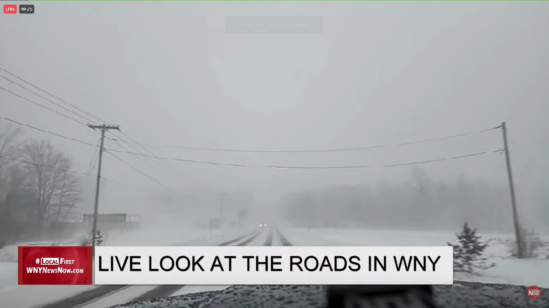 A Live Look At The Roads In WNY – WNY News Now